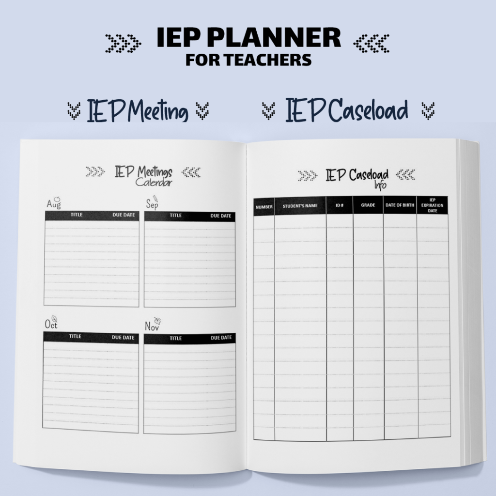 IEP Planner 2022-2023: VERSION 2 For 15 Students – IEP Planners for ...
